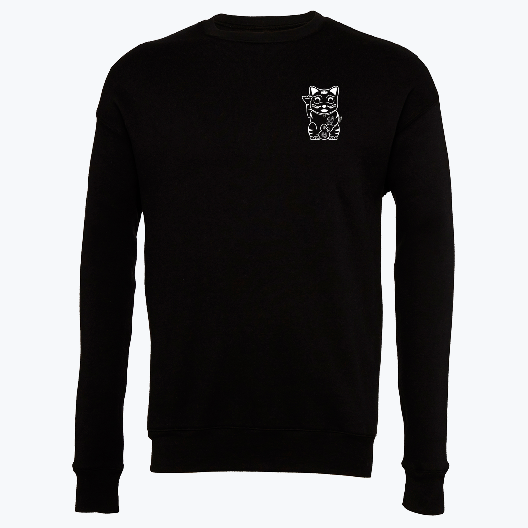 Shaka Cat Holding IPA Gourd Bottle Sweatshirt